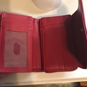 Safe Keeper | Bags | Red Trifold Womens Wallet | Poshmark